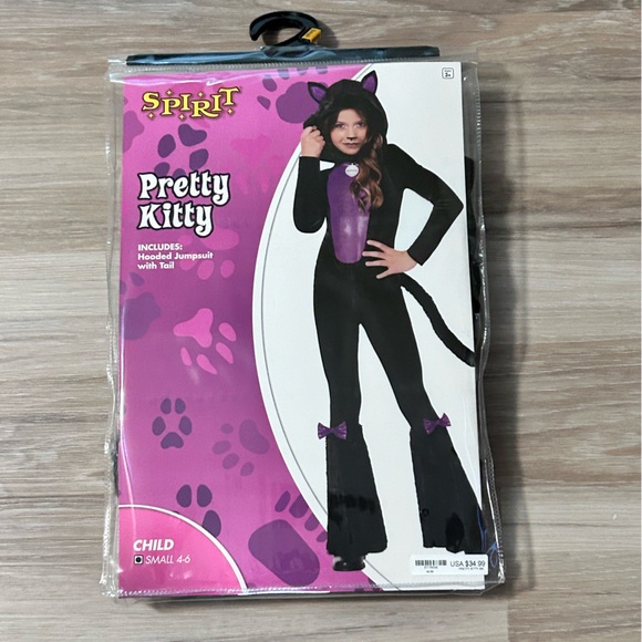 Spirit | Costumes | Spirit Pretty Kitty Kids Costume Black And Purple ...